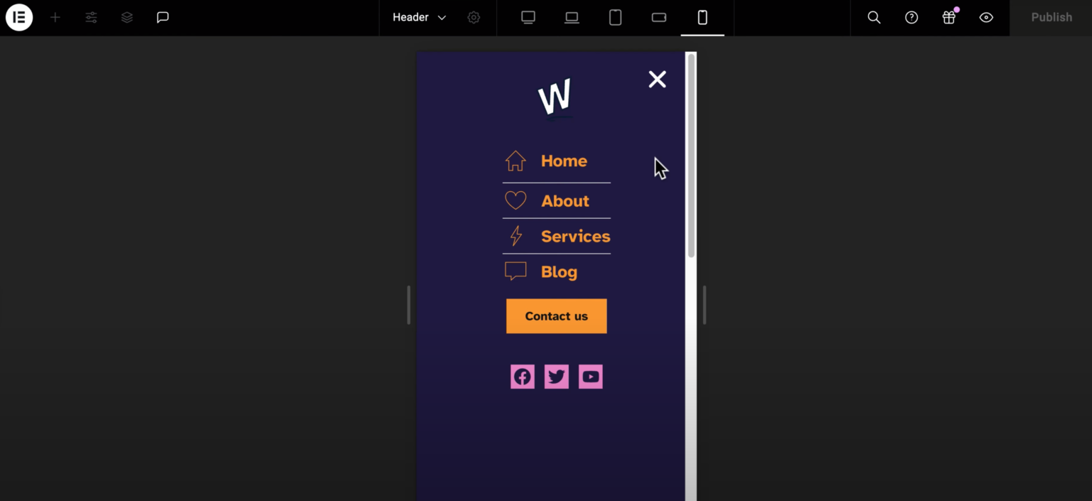 Off Canvas Mobile Menu Elementor Tutorial Updated 2025 3681