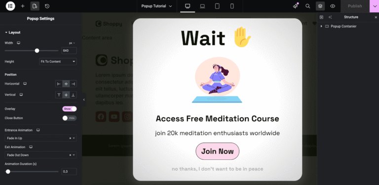 Elementor Popup Builder Tutorial Wp Roads
